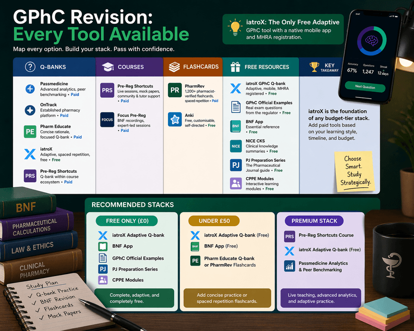 Best GPhC Registration Assessment Revision Tools (2026)