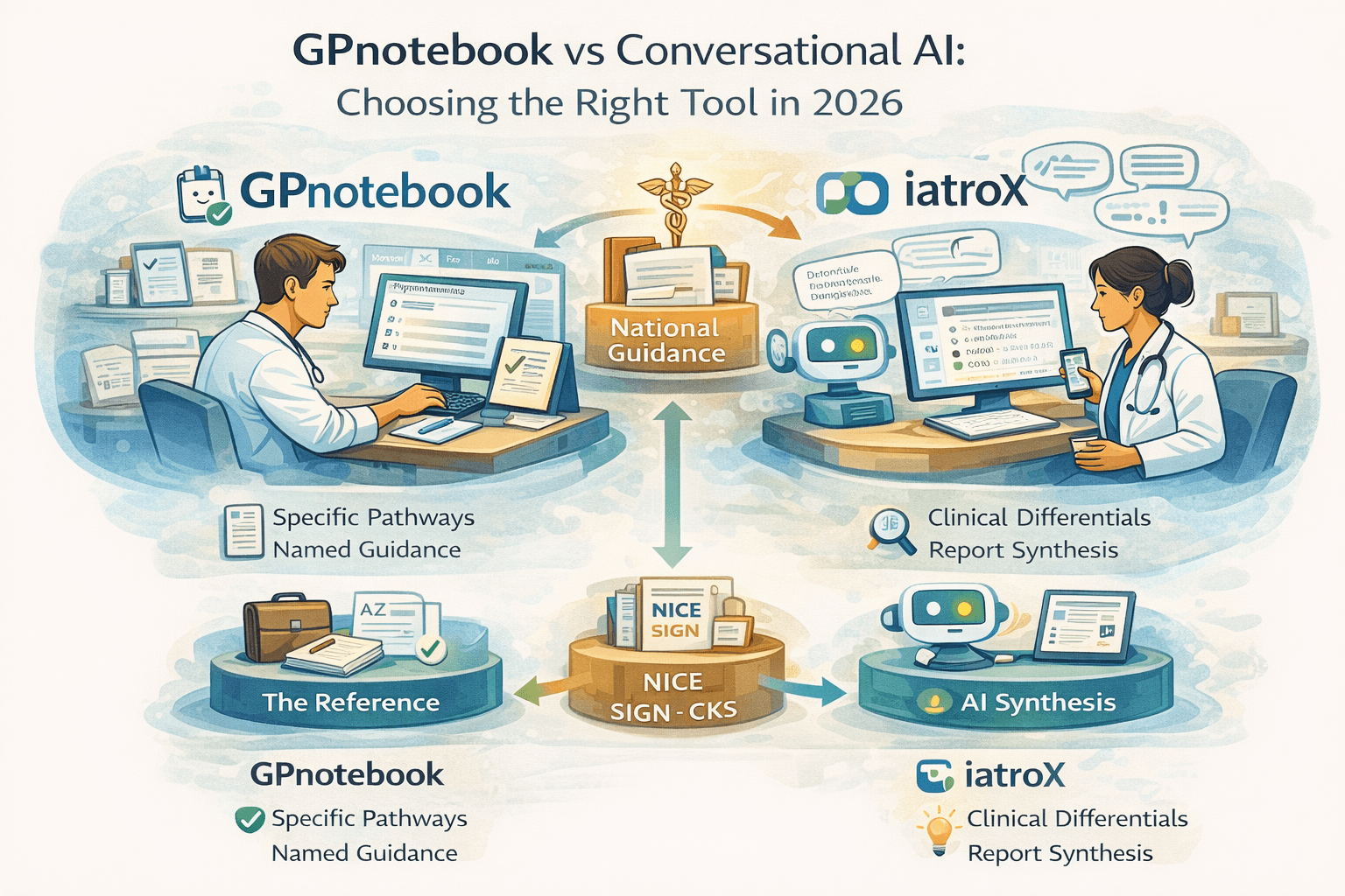 GPnotebook in 2026: where it still wins, where AI wins, and the safe combined workflow | iatroX ...