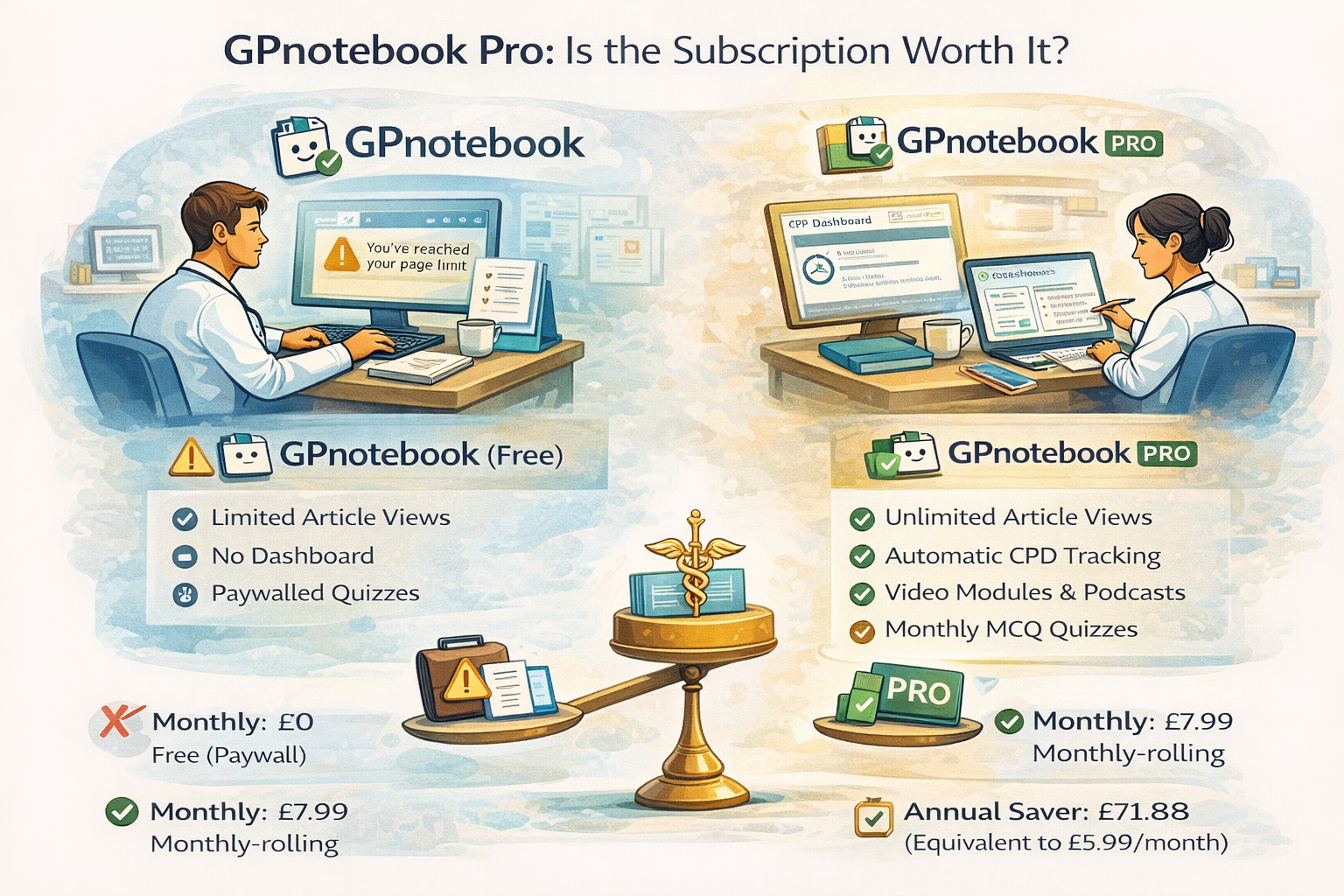 GPnotebook Pro review: is it worth it for UK clinicians (pricing, CPD features, and better-value ...